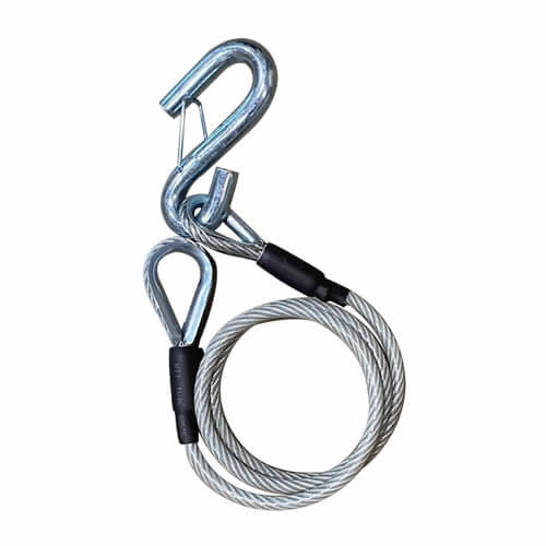 42" Safety Cable - 7K - Gray - UD Trailer Parts & Supply