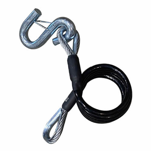 60" Safety Cable - 9.8K - Black - UD Trailer Parts & Supply