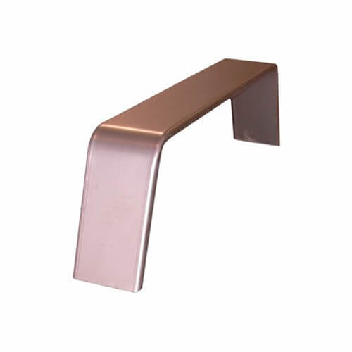 Jeep Style Flat Top Smooth Steel Fender - 16 Gauge Steel - 10x68x13.25