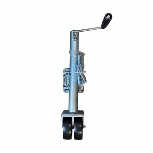 1500lb Bolt On Jack - 6" Wheels - Side Wind - Zinc Plated