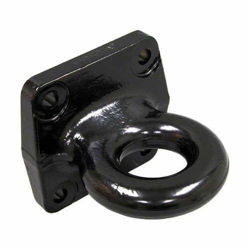 3" I.D. Pintle Eye 4 Bolt Flat Mount - 60K Capacity - Black Finish - UD ...