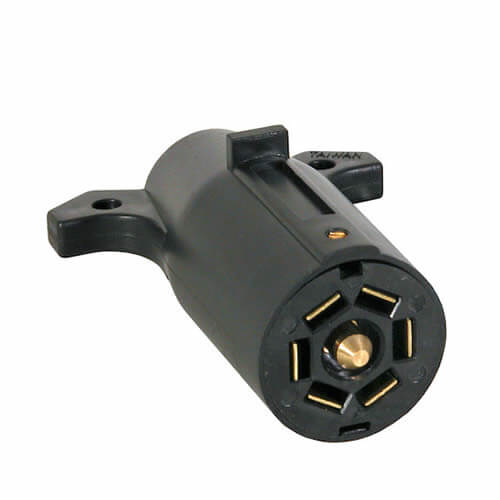 7-Way Round Trailer Side RV Plug - UD Trailer Parts & Supply