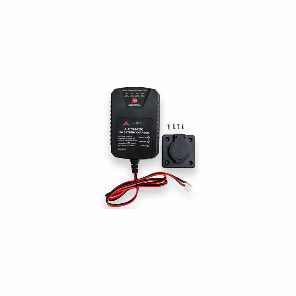 5 Amp Charger - 120V AC to 12 DC for Trailer - Apex - UD Trailer Parts ...